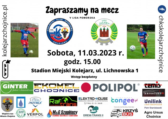 Kolejarz/Ekomel zagra u siebie. AKTUALIZACJA - Chojnice24.pl